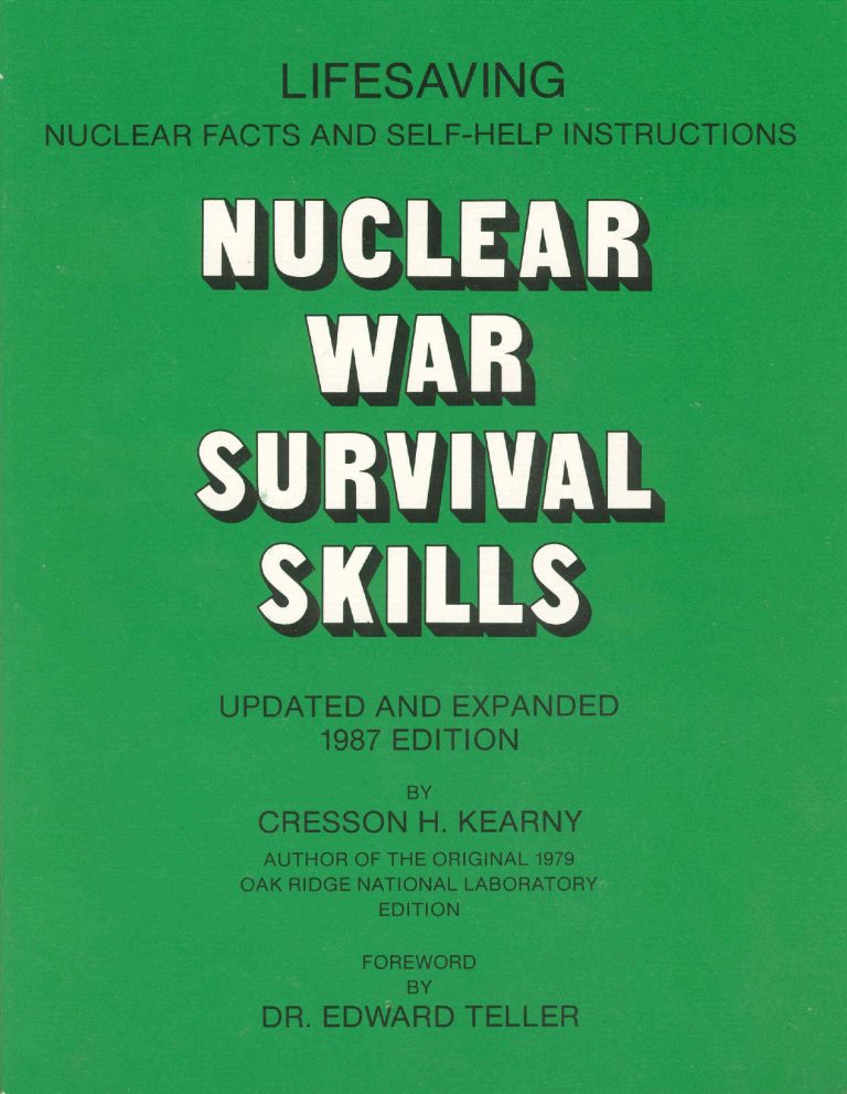 Nuclear War Survival Skills Book Available Free – Canadian Preppers Network